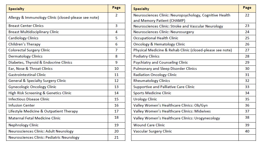 Valley Medical Center | Referral Guide